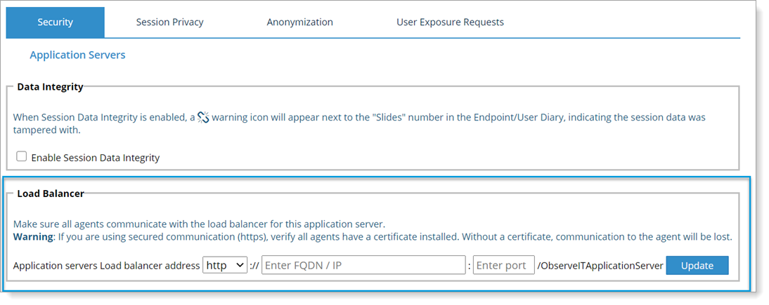 Redirecting ITM On-Prem (ObserveIT) Agents for mTLS Infrastructure